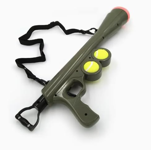 Tennis Ball Launcher for Dogs – Manual Pet Tennis Ball Thrower with Sh ...